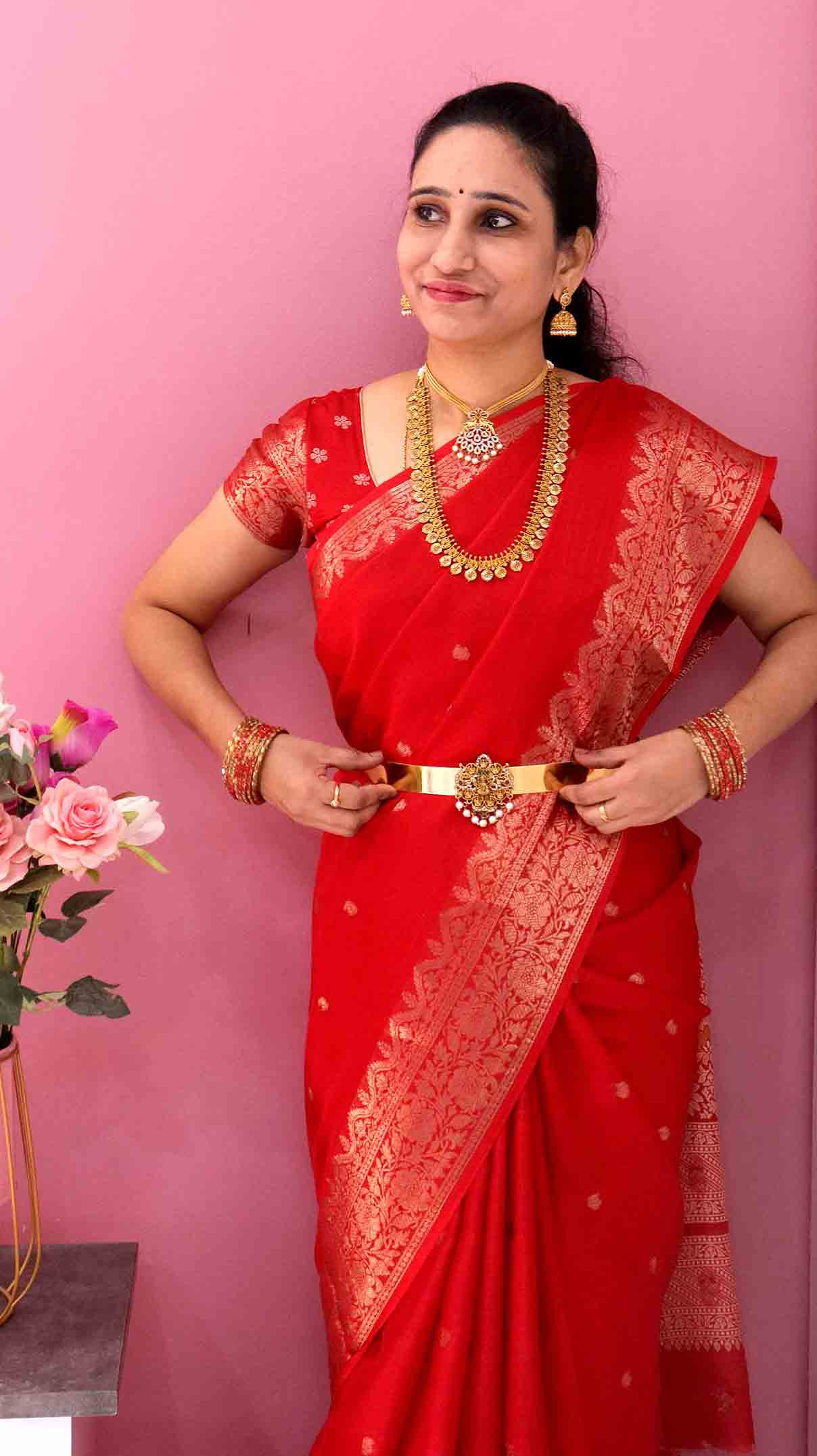 DC75 | Crepe Soft Silk Saree – Lightweight Premium Drape with Running ...